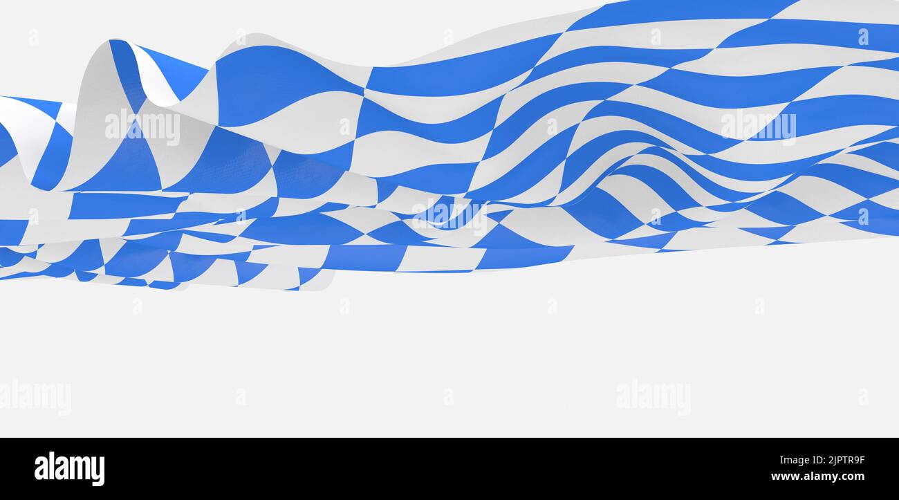 Bavaria blue white lozenge flag hi-res stock photography and images - Alamy