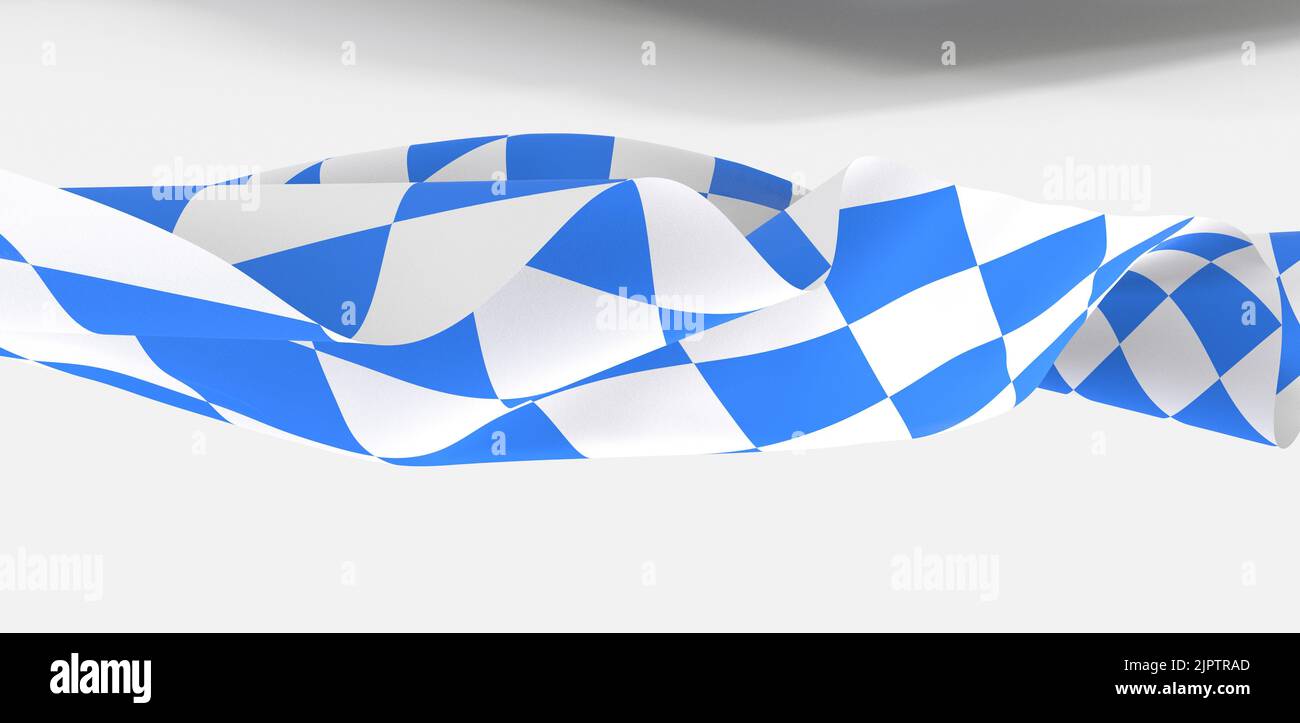 Bavaria blue white lozenge flag hi-res stock photography and images - Alamy