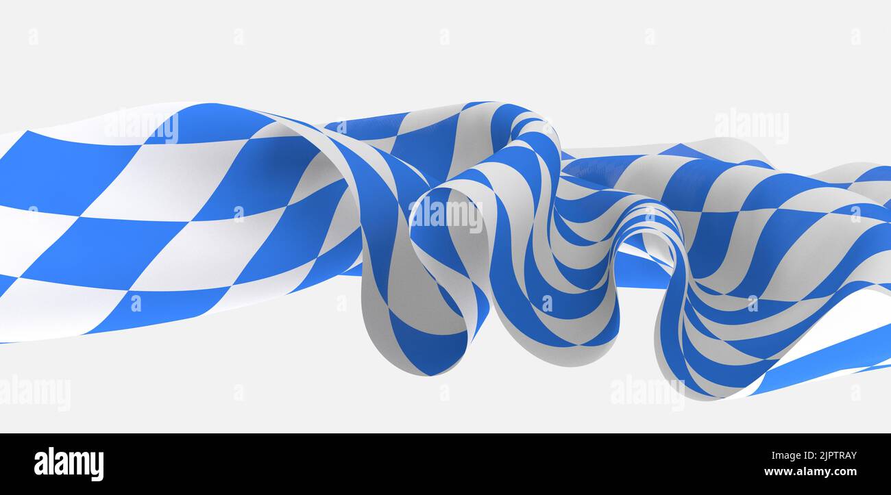 A 3D rendering of the Lozenge Flag of Bavaria Stock Photo - Alamy
