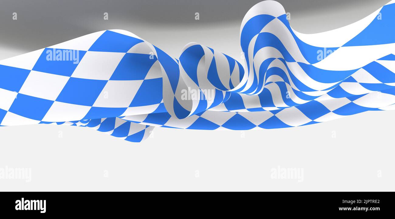 Bavaria blue white lozenge flag hi-res stock photography and images - Alamy