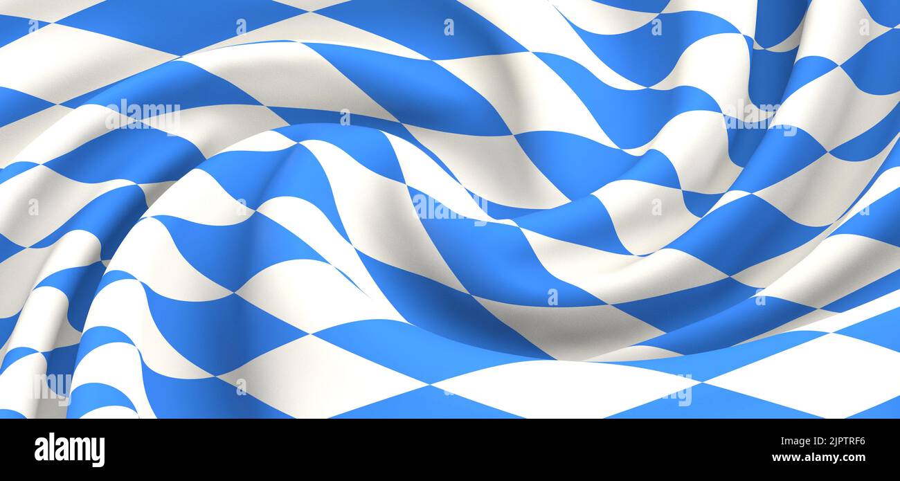 Bavaria blue white lozenge flag hi-res stock photography and images - Alamy