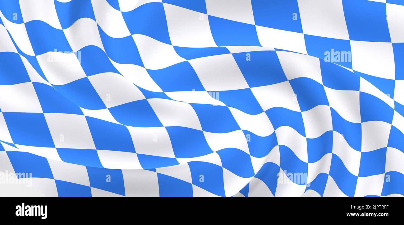 A 3D rendering of the Lozenge Flag of Bavaria Stock Photo - Alamy