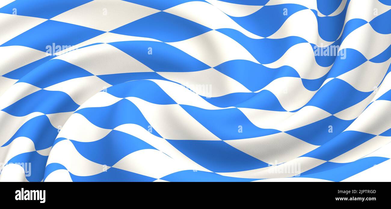 A 3D rendering of the Lozenge Flag of Bavaria Stock Photo - Alamy