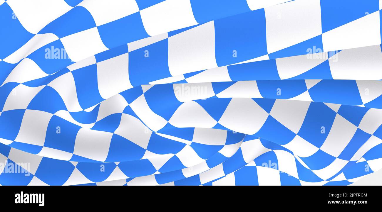 A 3D rendering of the Lozenge Flag of Bavaria Stock Photo - Alamy