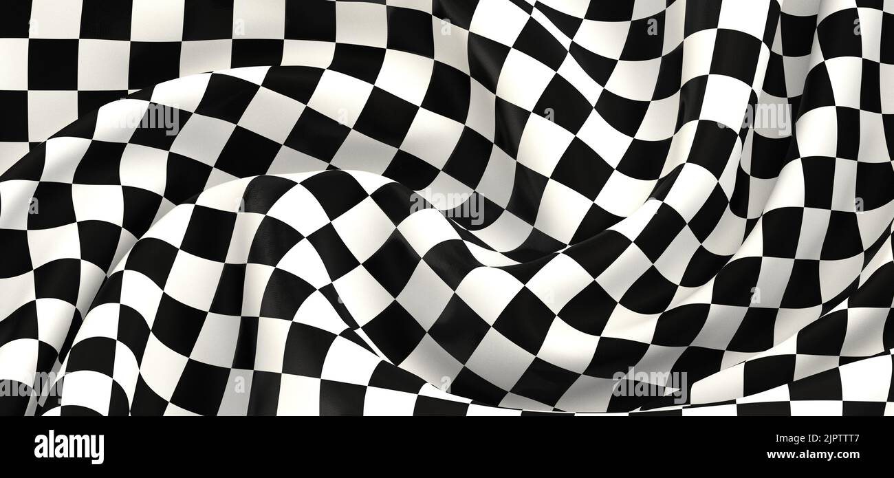 A 3D rendering of a checkered flag Stock Photo - Alamy