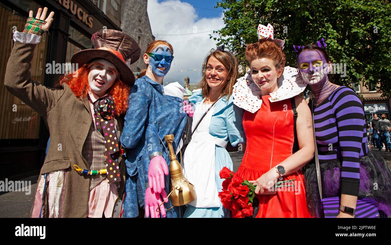 Alice in Wonderland experience, City centre, Edinburgh Scotland, UK ...