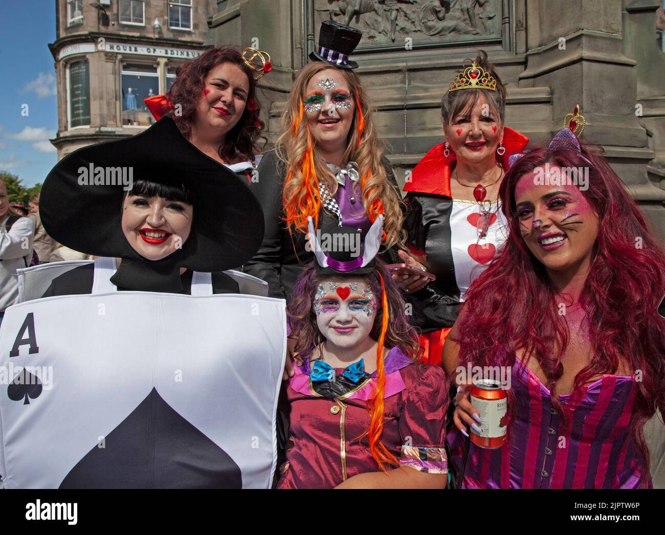 Alice in Wonderland experience, City centre, Edinburgh Scotland, UK ...