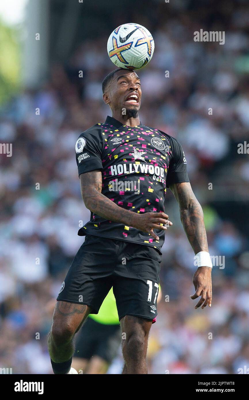 London, UK. 20th Aug, 2022. Ivan Toney of Brentford during the Premier League match between ...