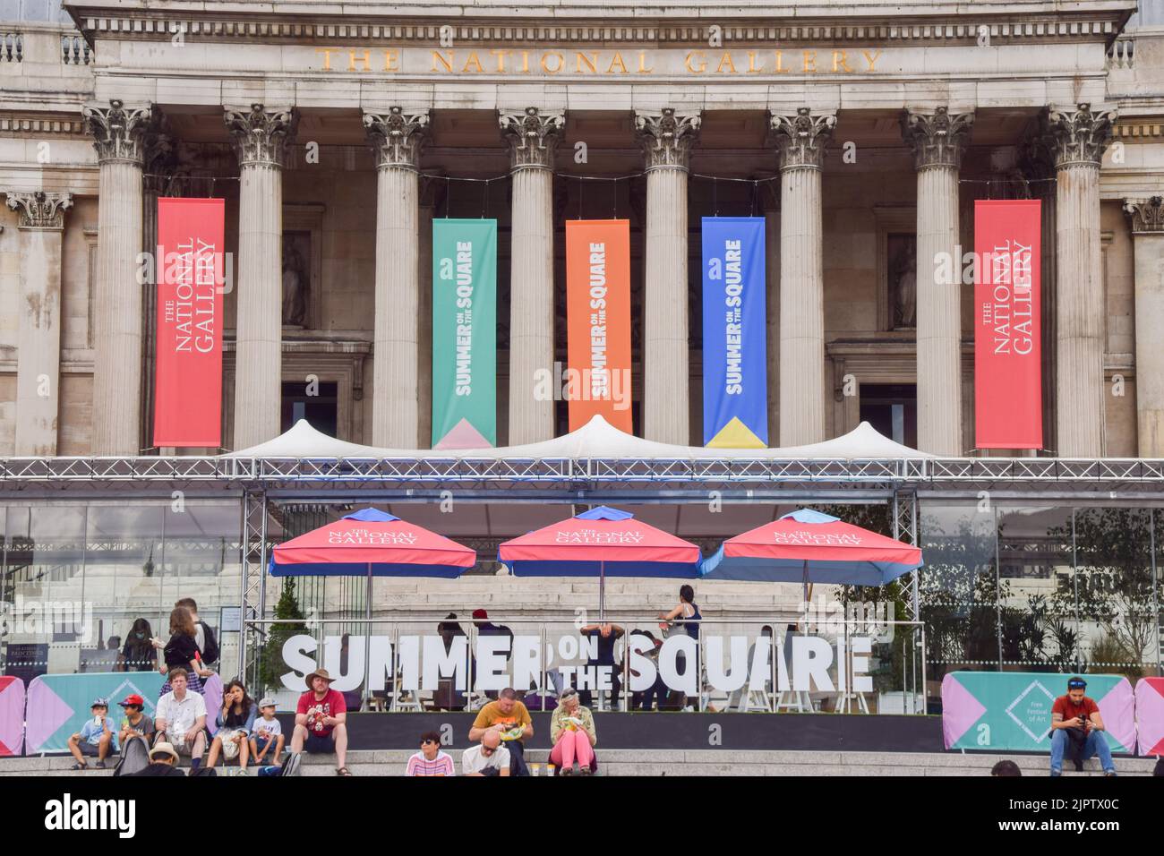 Summer On The Square, a free festival of art, takes place outside the ...