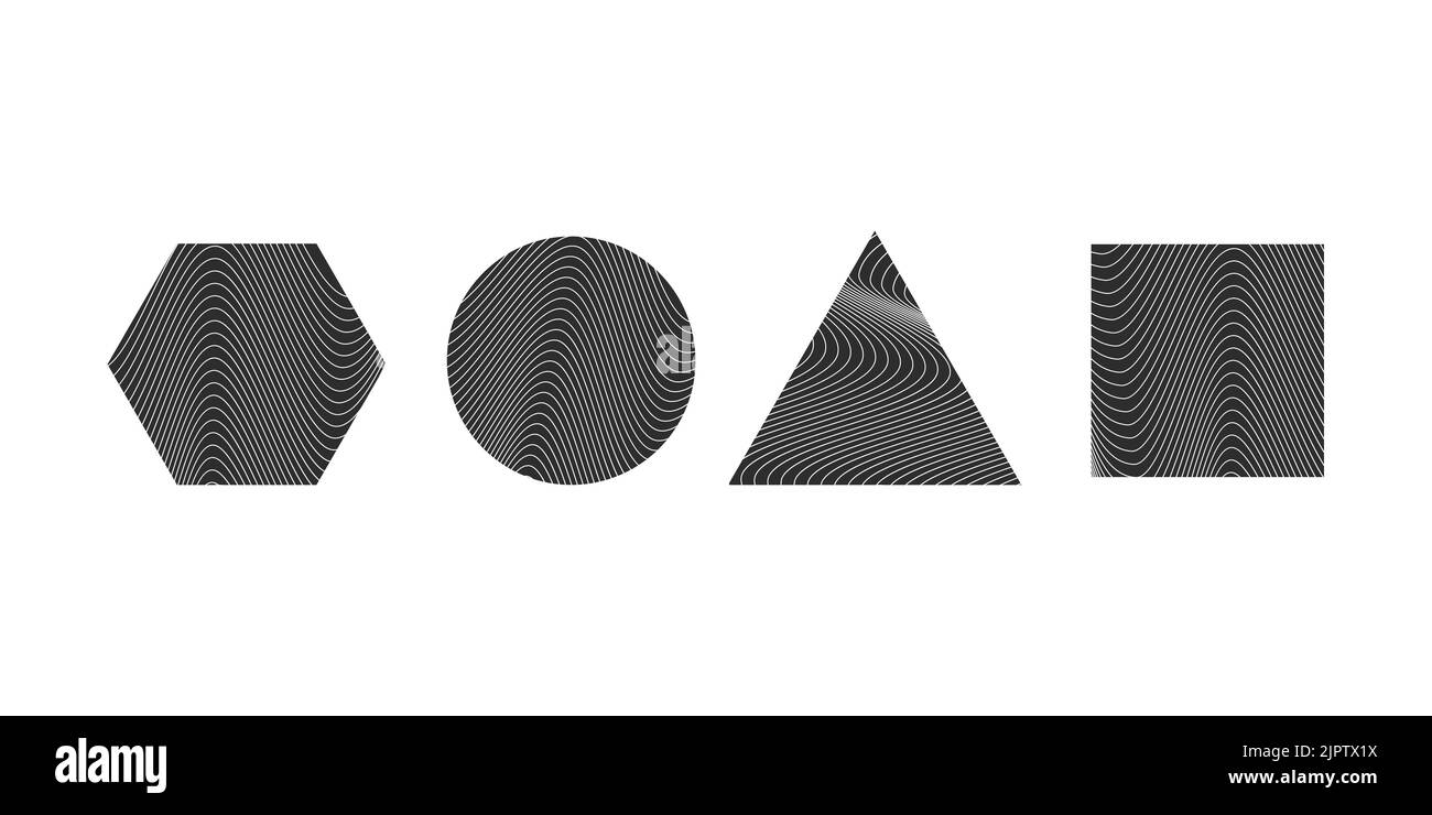 Set square linear shapes Stock Vector Images - Alamy