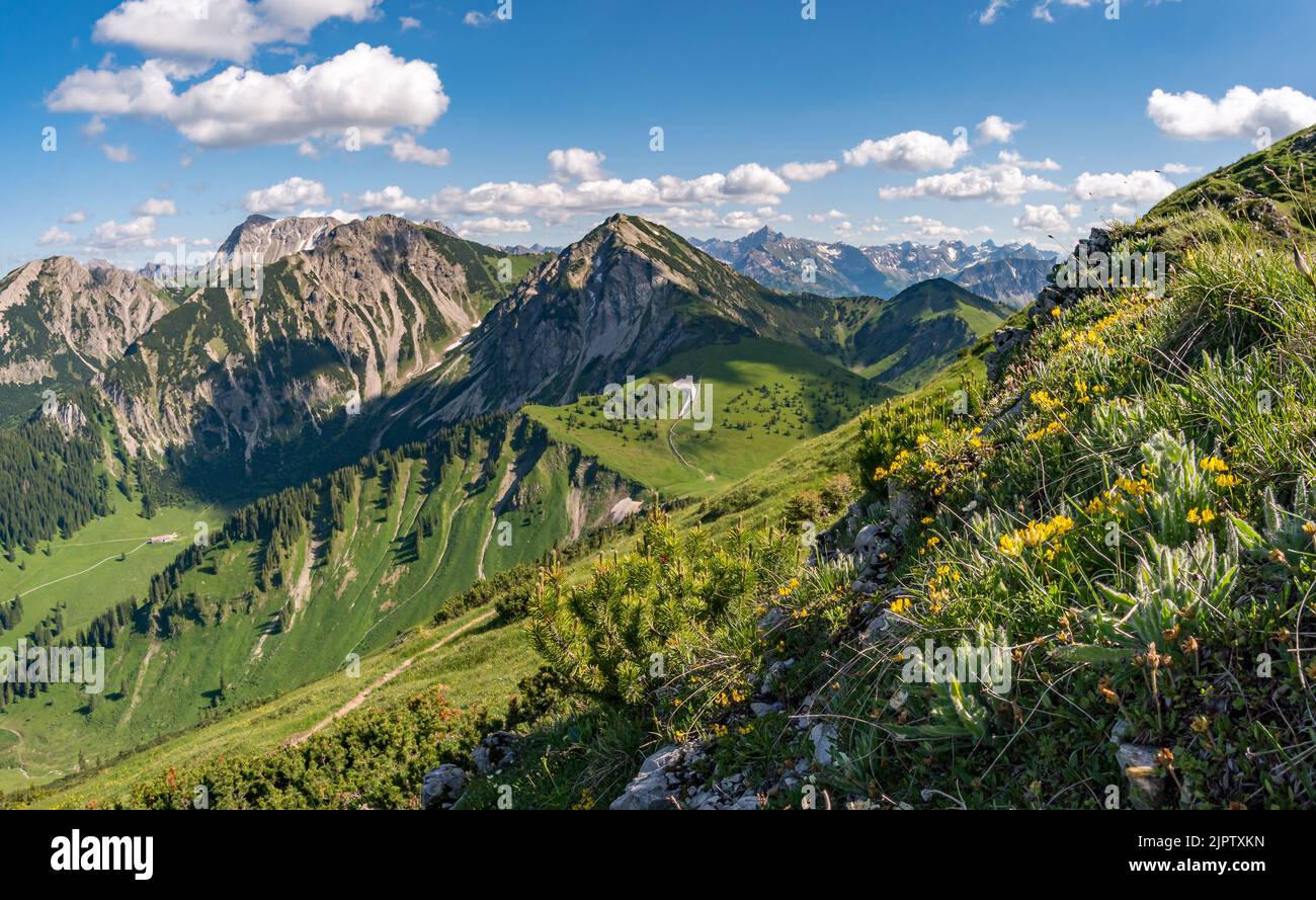 Climbing the Edelrid Via Ferrata to the Iseler summit near Oberjoch Bad ...