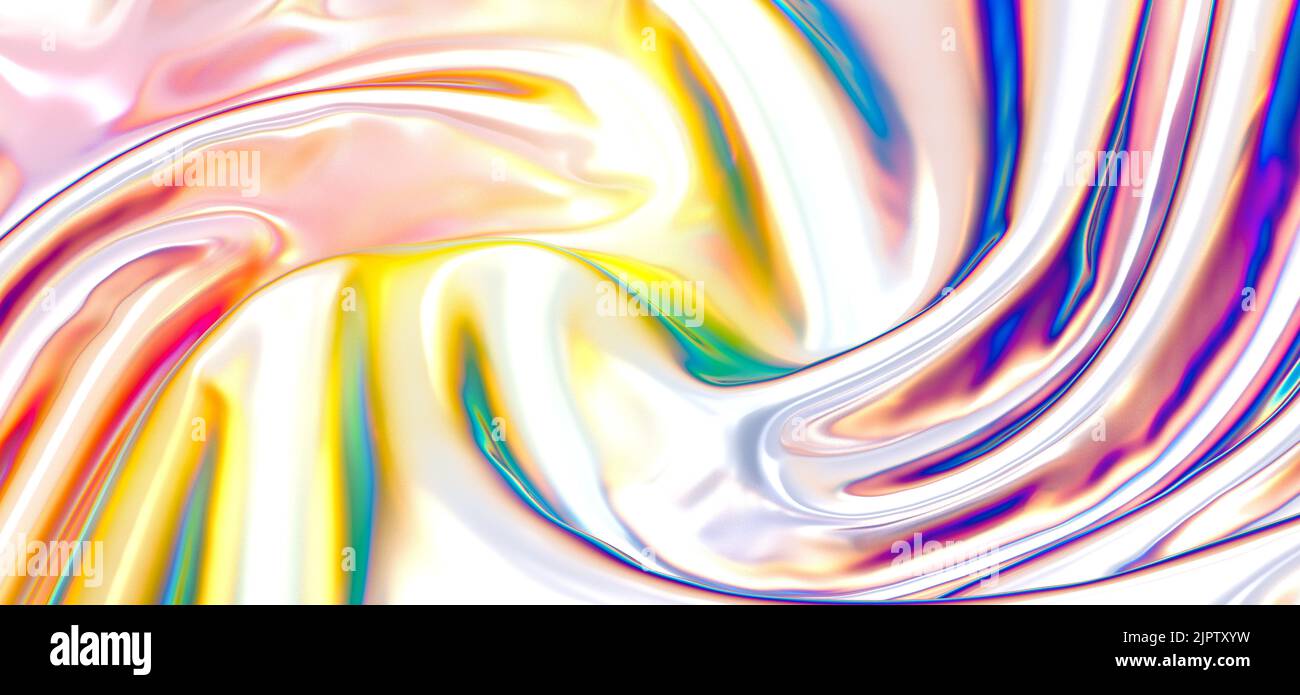A 3D rendering of a shiny chromatic fabric background Stock Photo - Alamy