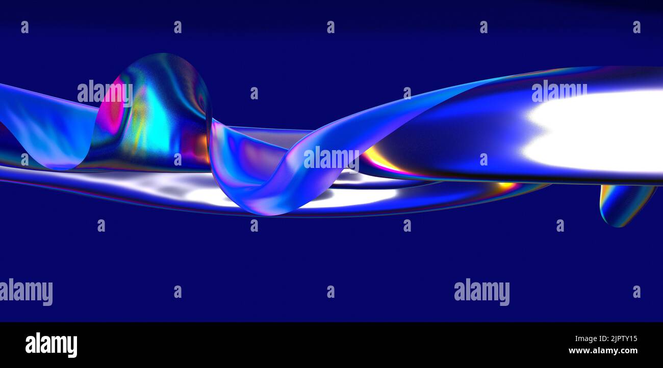 A 3D rendering of a shiny chromatic fabric background Stock Photo - Alamy