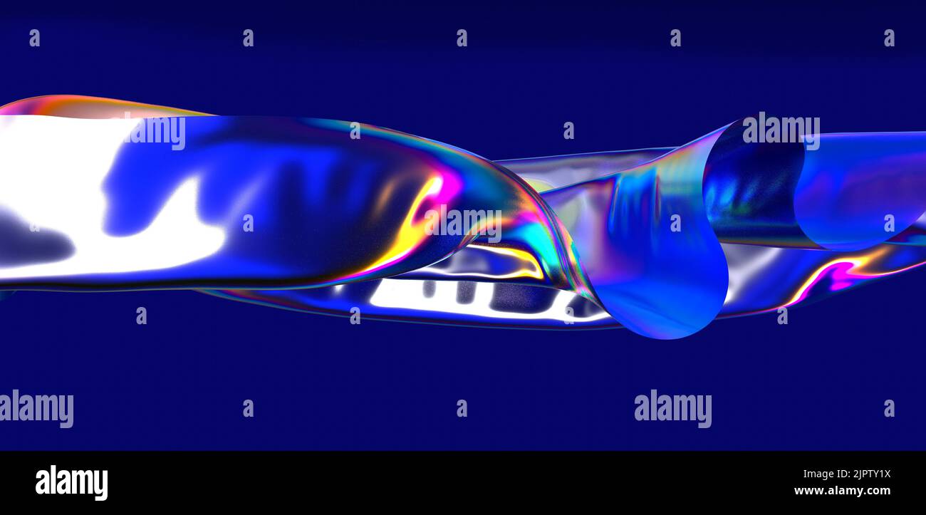 A 3D rendering of a shiny chromatic fabric background Stock Photo - Alamy