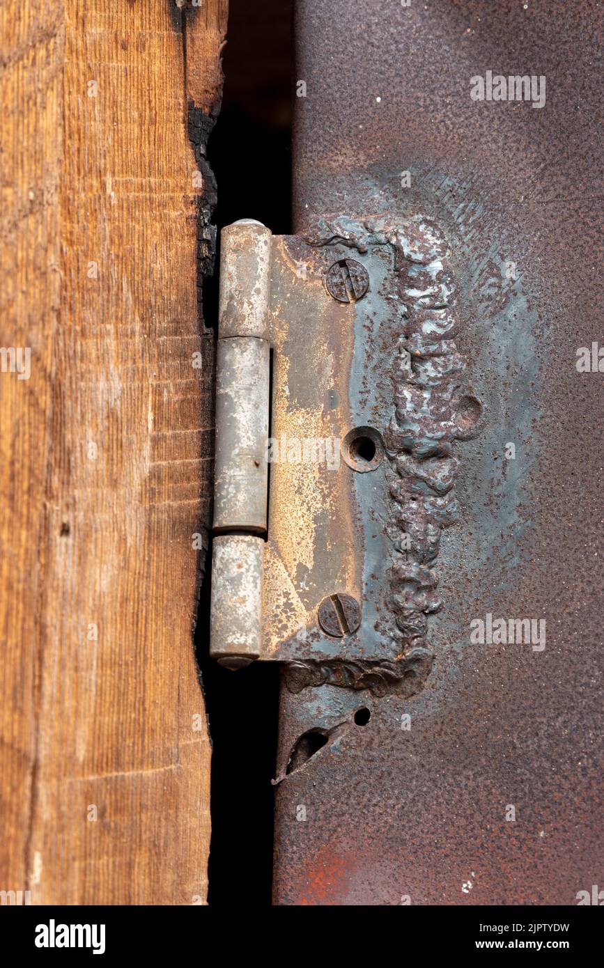 Welded door hinge, Anderson Bottom, Canyonlands National Park, Utah ...