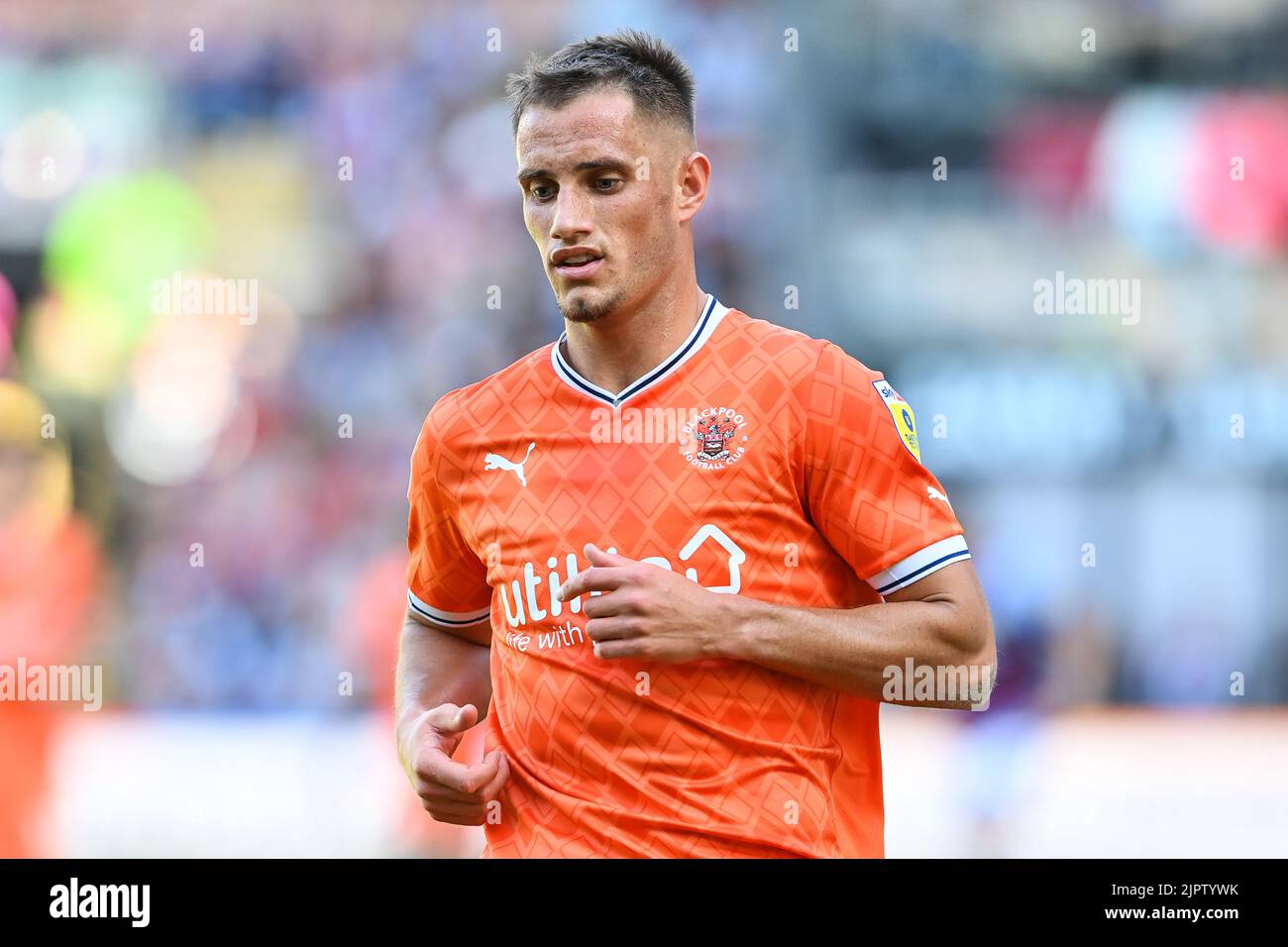 Jerry Yates #9 of Blackpool during the game Stock Photo - Alamy