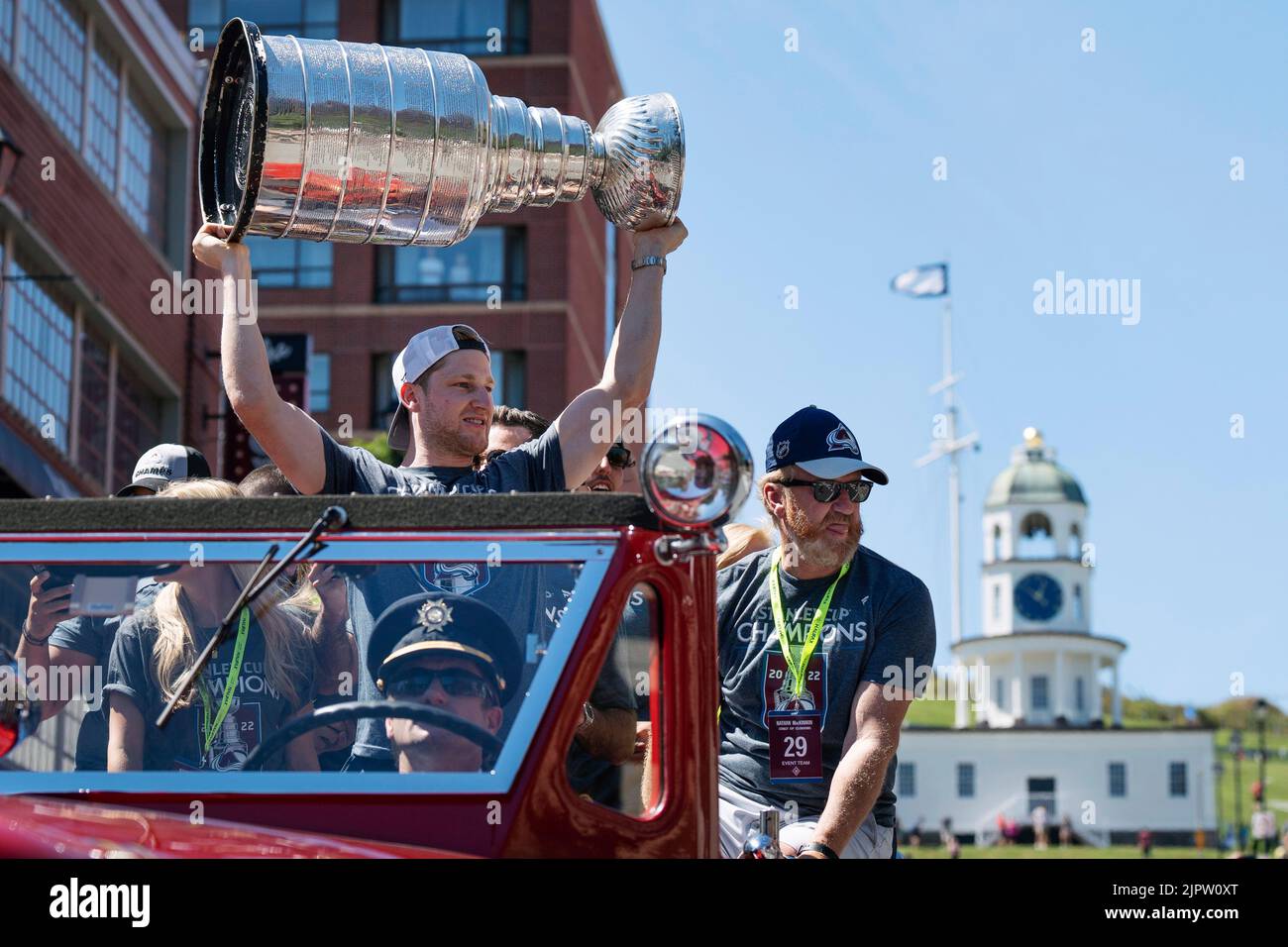 Colorado Avalanche‚Äôs Nathan MacKinnon, from Cole Harbour, N.S., lifts ...