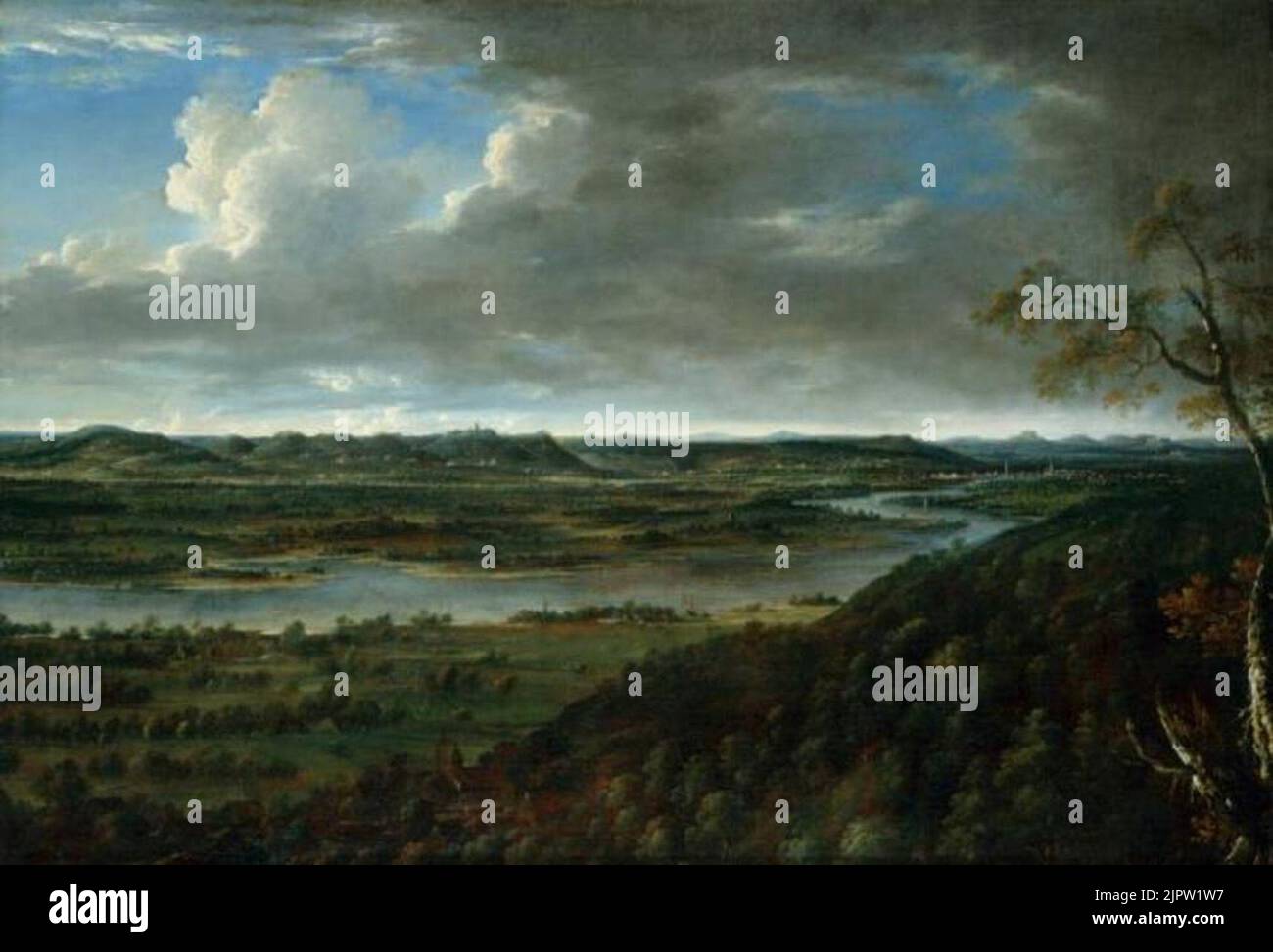 Alexander Thiele - Gezicht op het dal van de Elbe Stock Photo - Alamy