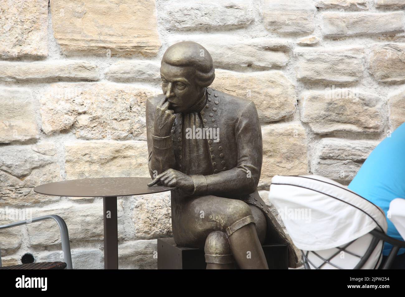Statue of Rudjer Boskovic a famous Croatian scientist is seen as part ...