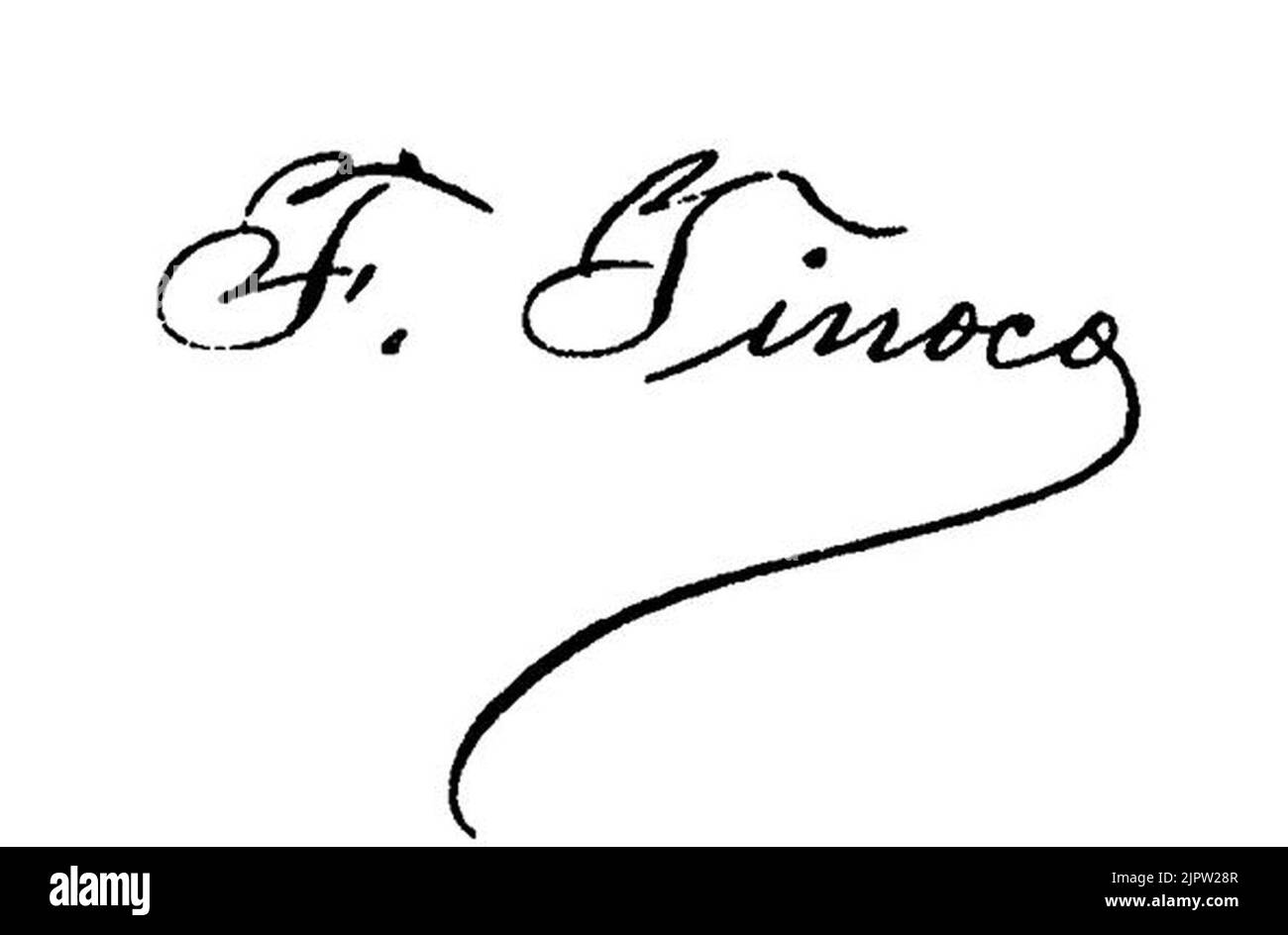 Firma de Federico Tinoco Granados Stock Photo - Alamy