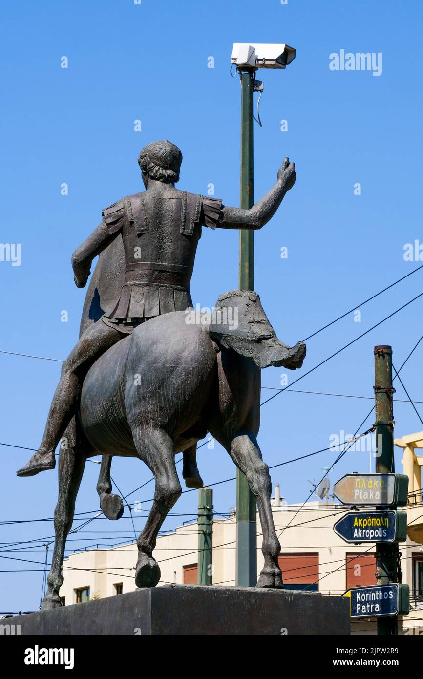 Equestrian statue of King Alexander the Great, Athens, Attica, Central ...