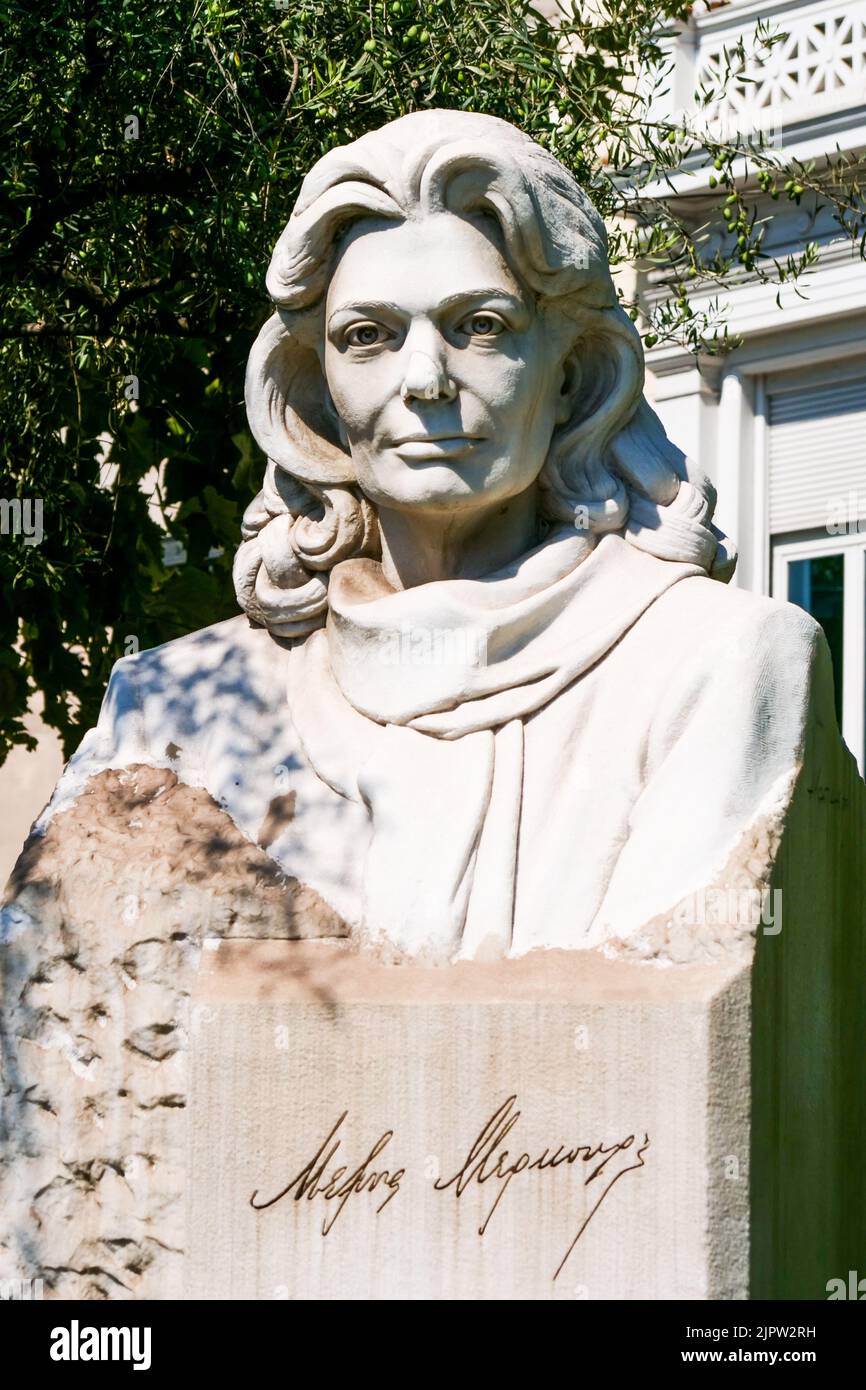 Athens melina mercouri statue hi-res stock photography and images - Alamy