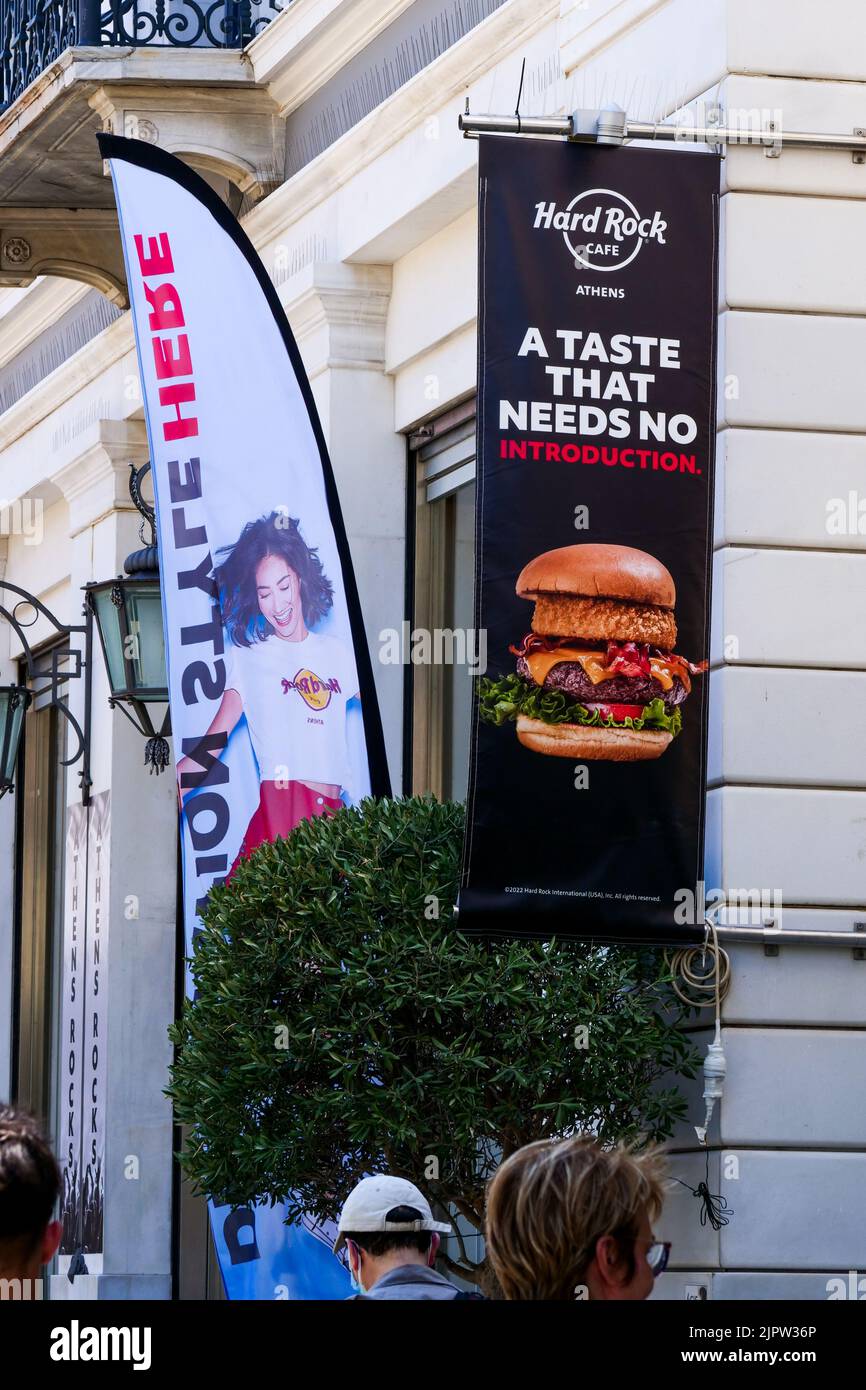 Hard Rock Café, Athens, Attica, Central Greece Stock Photo - Alamy
