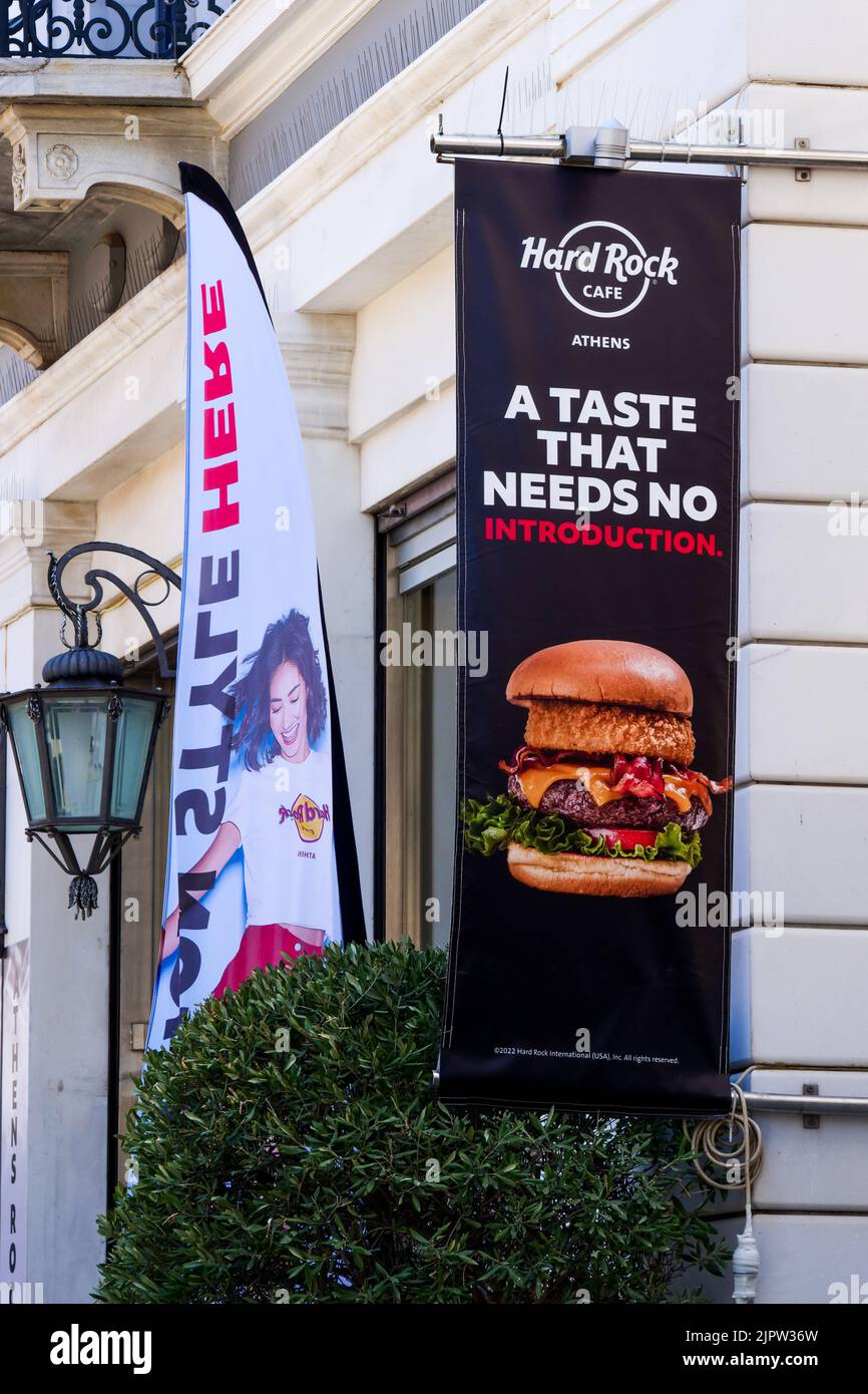 Hard Rock Café, Athens, Attica, Central Greece Stock Photo - Alamy