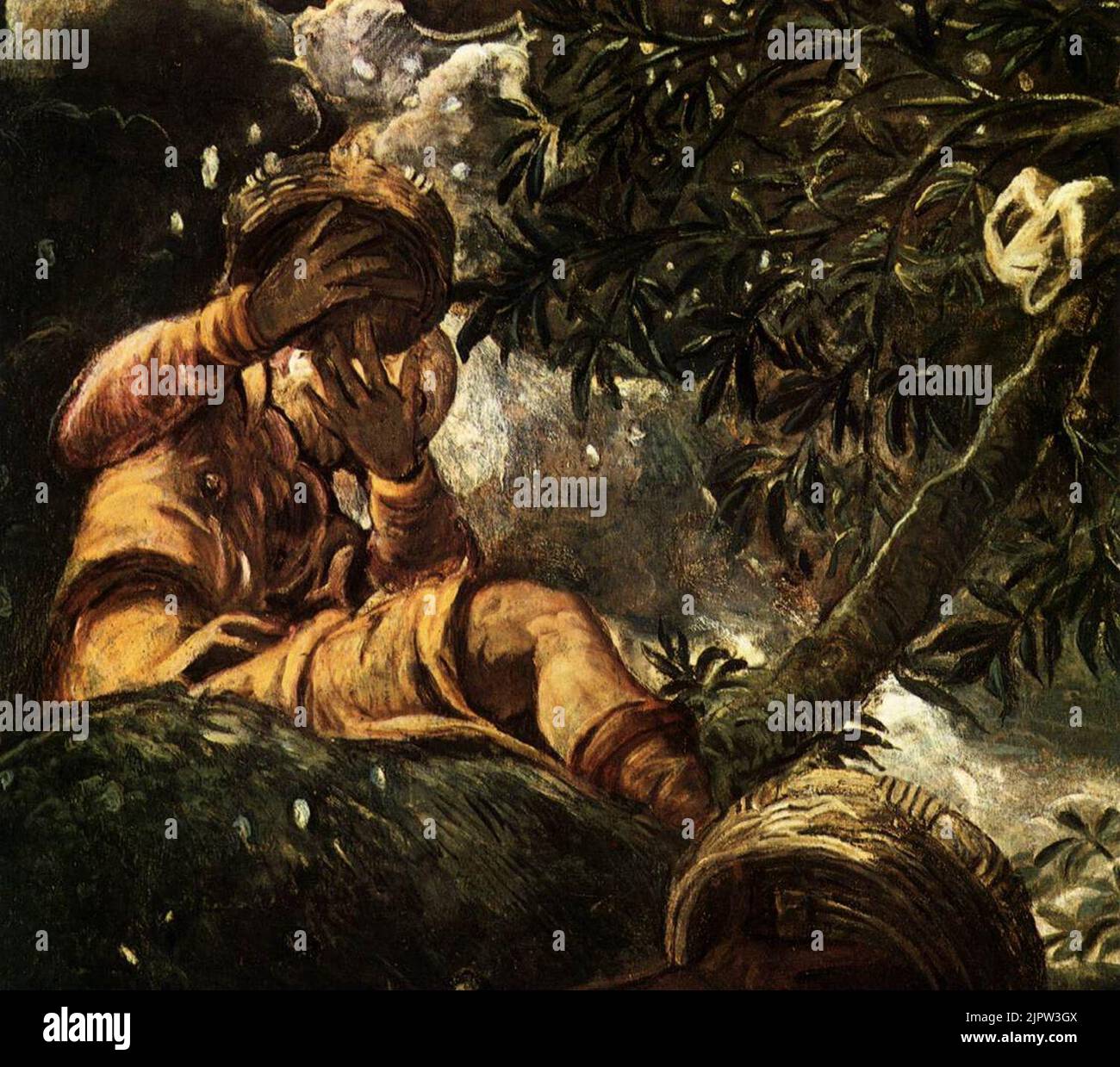Jacopo Tintoretto - The Miracle of Manna (detail Stock Photo - Alamy