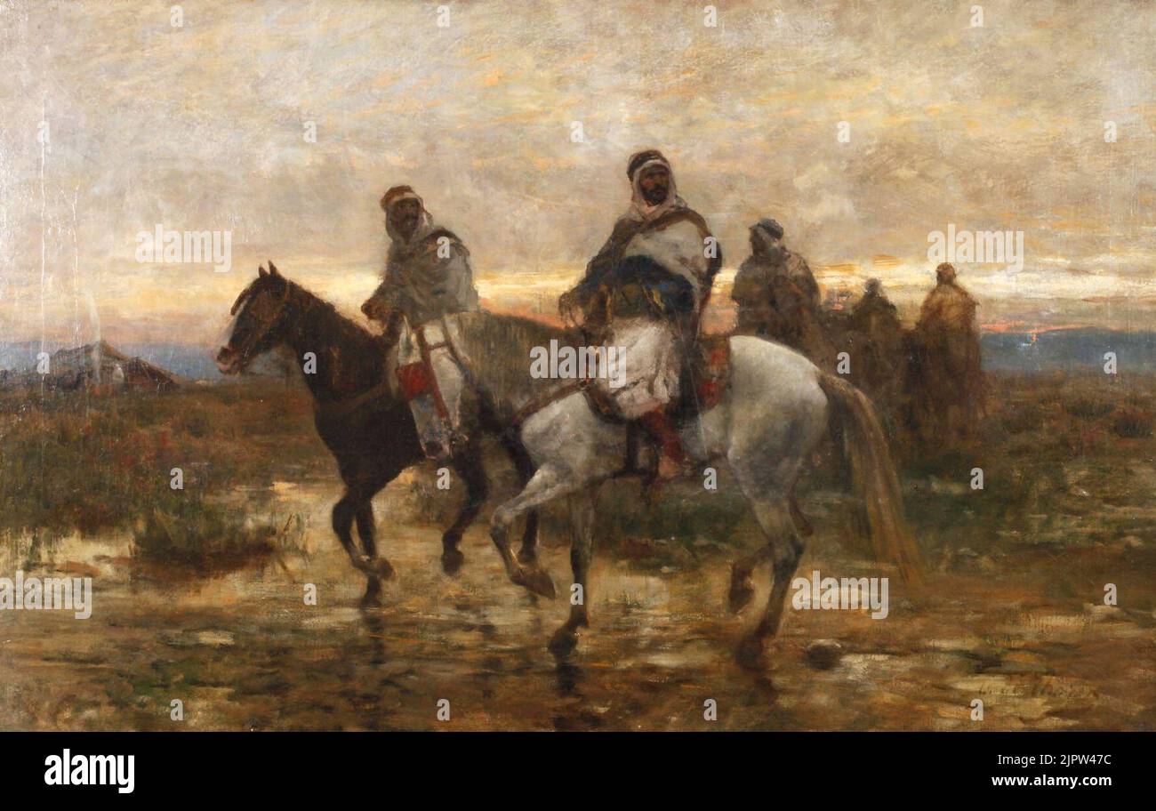 Otto von Thoren - Orientalische Reiterszene (ca. 1880 Stock Photo - Alamy