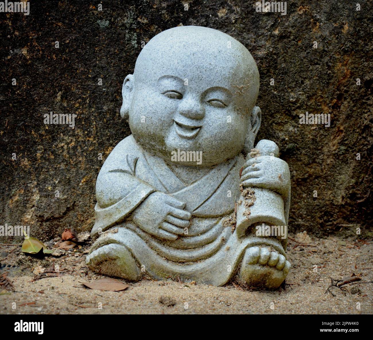 Jizo Bosatsu, statue of buddhist monk near Reikado Hall shrine at Mount ...