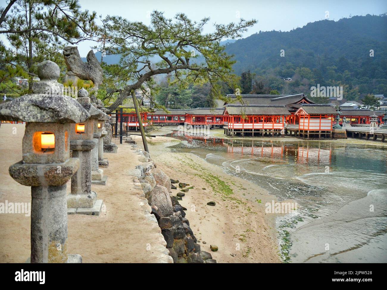 Itsukushima-jinja is a Shinto shrine in Miyajima island, Hatsukaichi ...