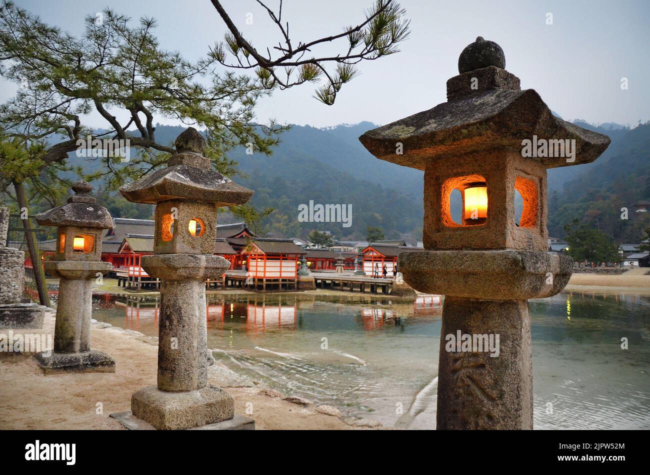 Itsukushima-jinja is a Shinto shrine in Miyajima island, Hatsukaichi ...