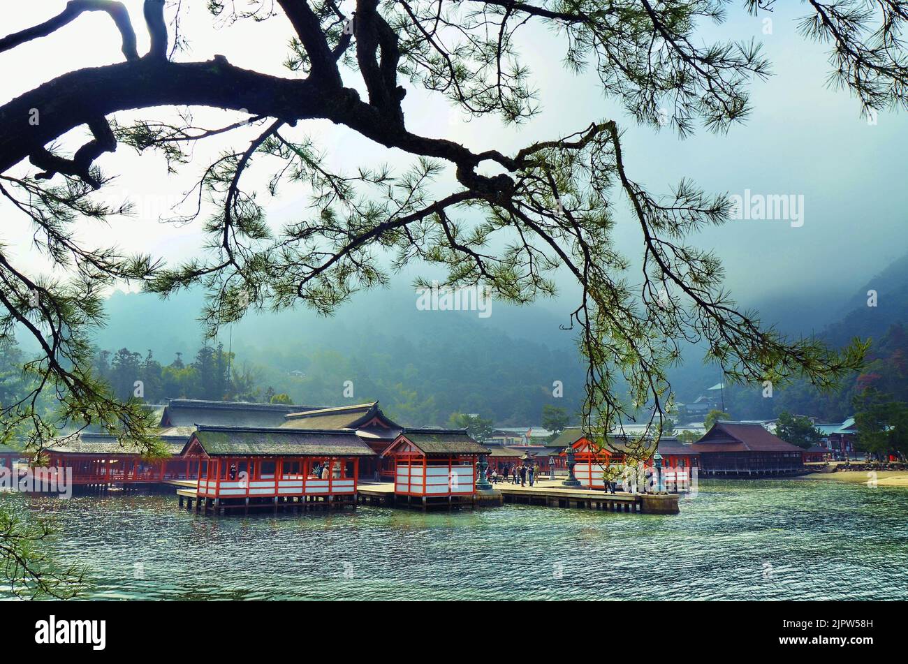 Itsukushima-jinja is a Shinto shrine in Miyajima island, Hatsukaichi ...