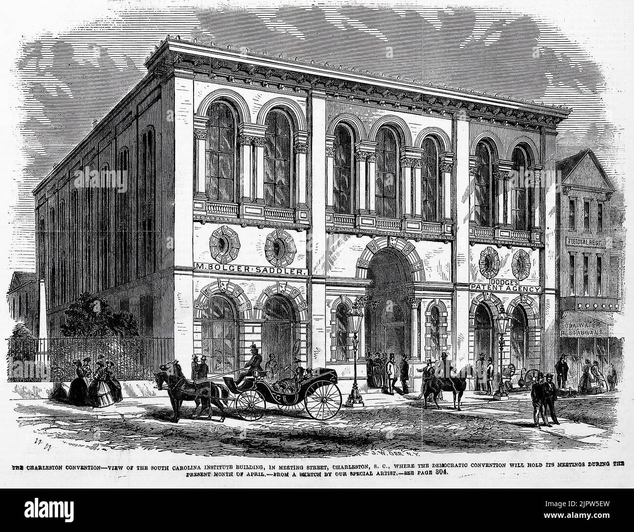 The Charleston Convention - View of the South Carolina Institute ...