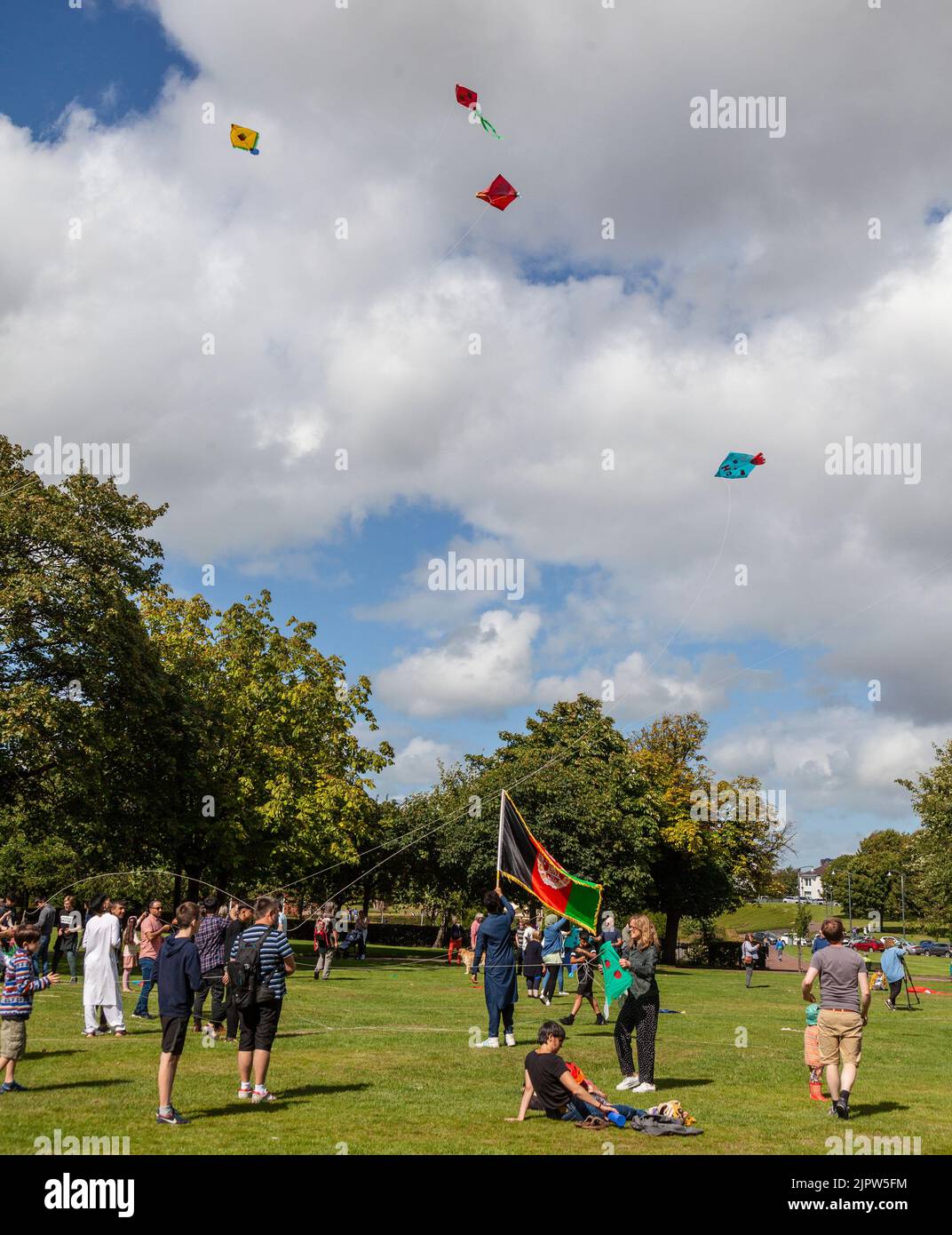 Glasgow, Scotland.. 20th Aug, 2022. Participants in Glasgow's Fly with ...