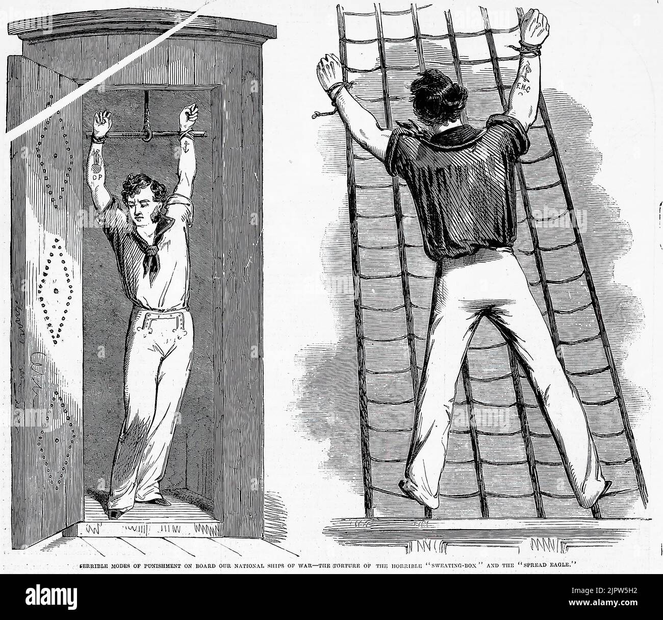 Terrible Modes Of Punishment On Board Our National Ships Of War The
