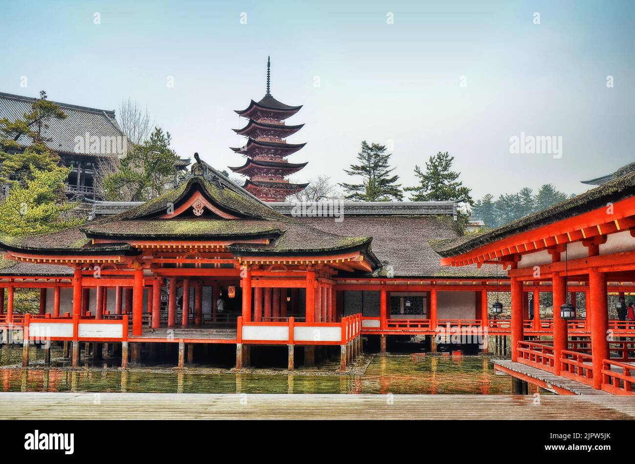 Itsukushima-jinja is a Shinto shrine in Miyajima island, Hatsukaichi ...