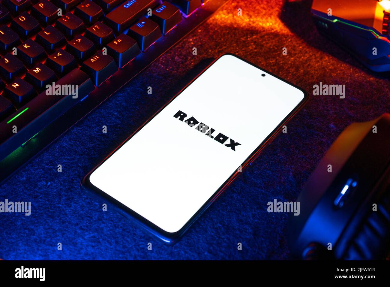 West Bangal, India - April 20, 2022 : Roblox phone screen stock image ...