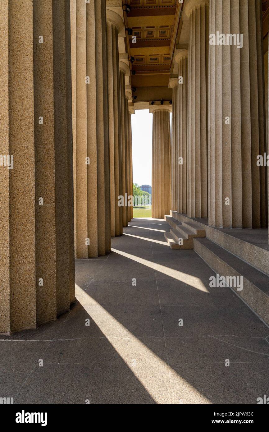 A vertical shot of beautiful architecture with columns Stock Photo - Alamy