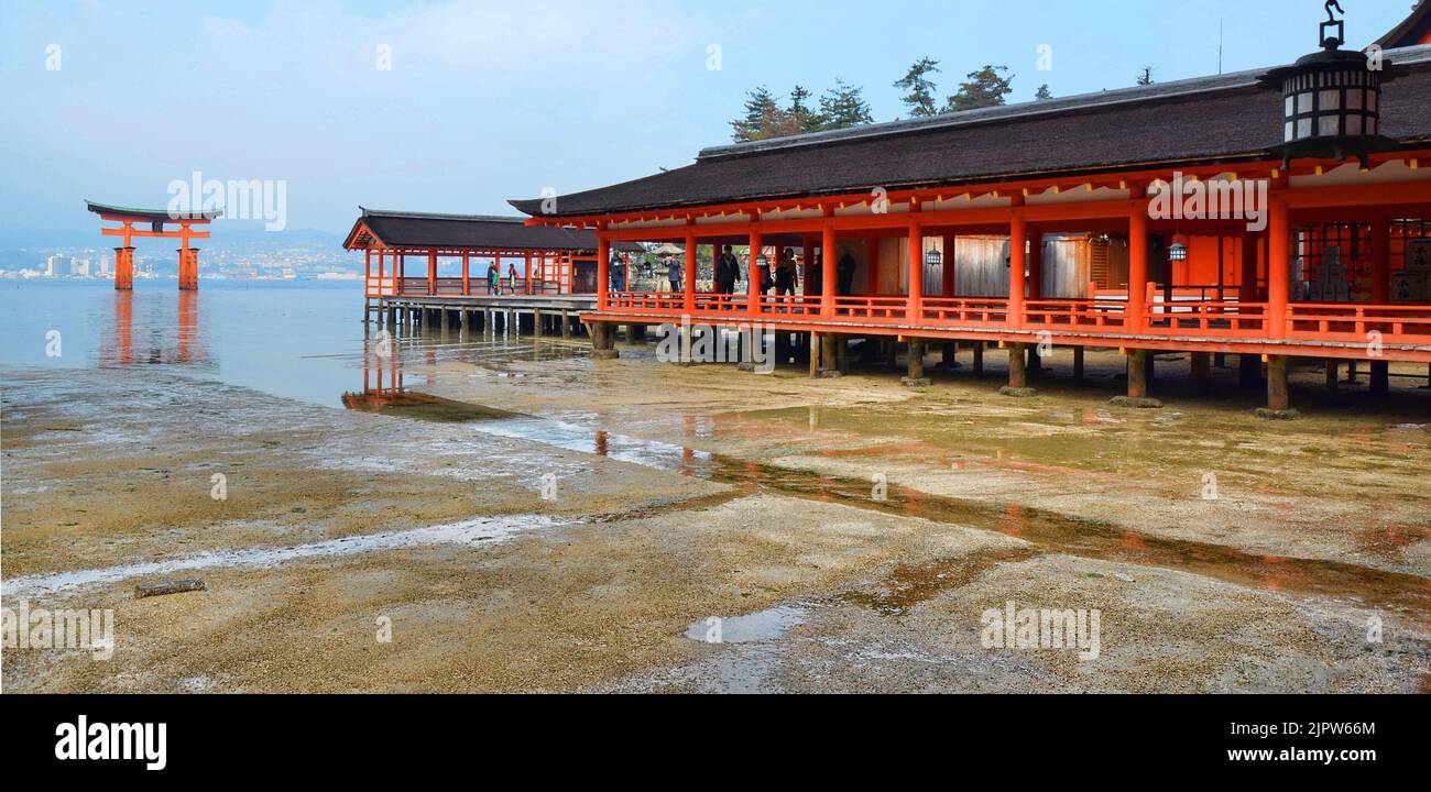 Itsukushima-jinja is a Shinto shrine in Miyajima island, Hatsukaichi ...