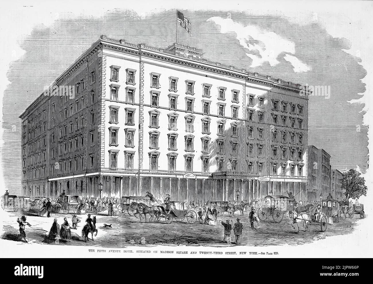 The Fifth Avenue Hotel, situated on Madison Square and Twenty-Third ...