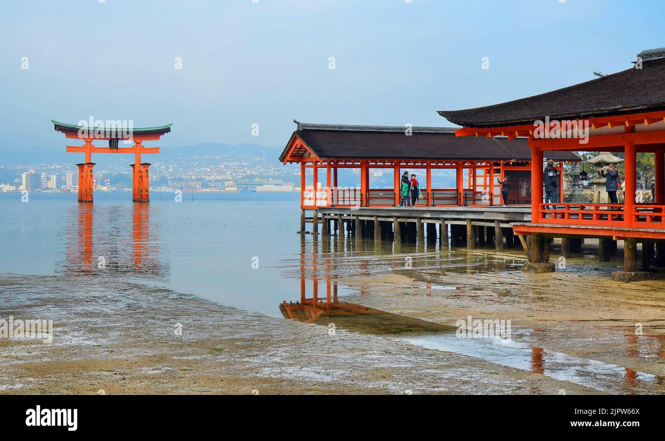 Itsukushima-jinja is a Shinto shrine in Miyajima island, Hatsukaichi ...