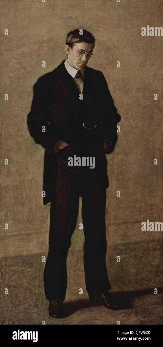 The Thinker- Portrait of Louis N. Kenton Stock Photo - Alamy