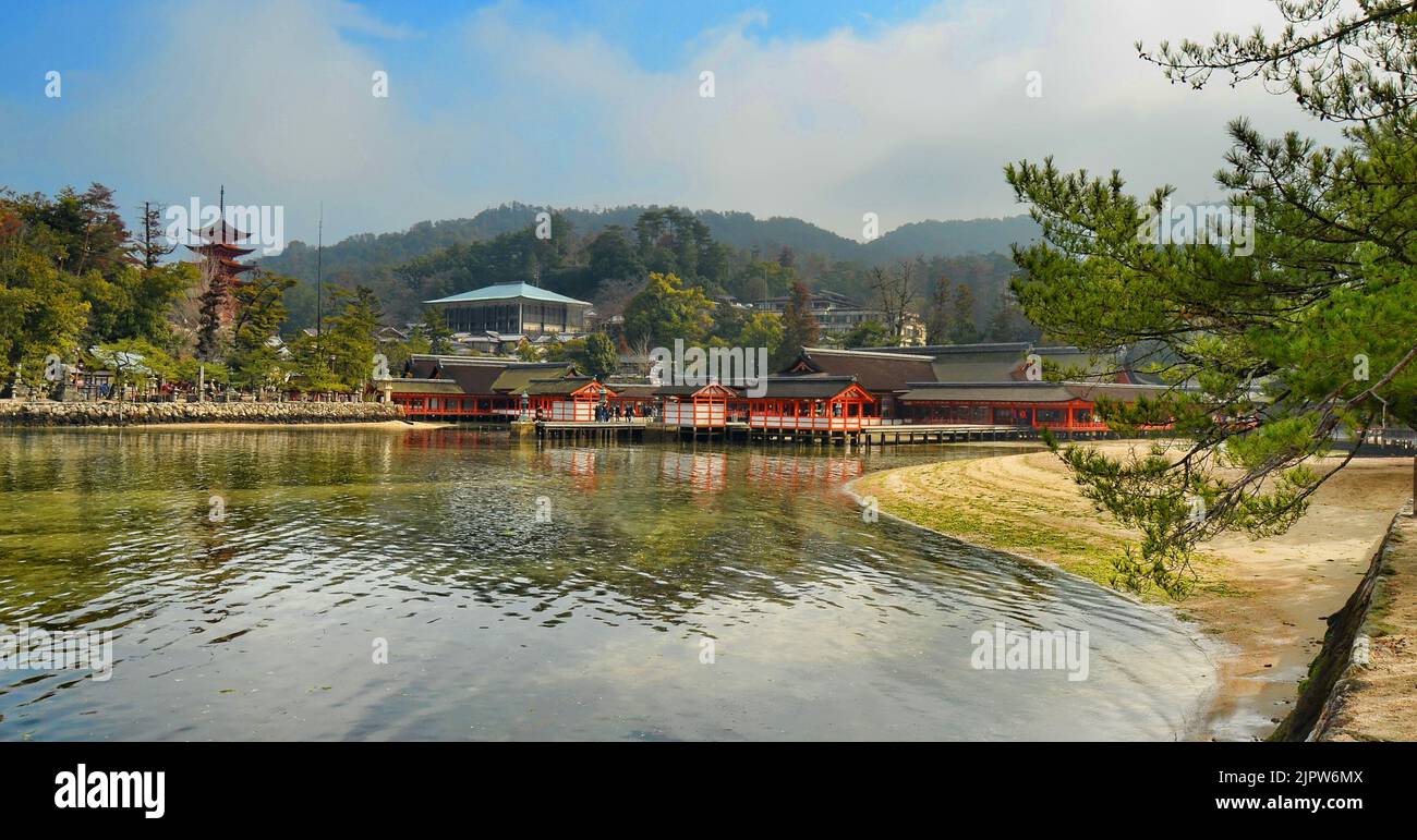 Itsukushima-jinja is a Shinto shrine in Miyajima island, Hatsukaichi ...