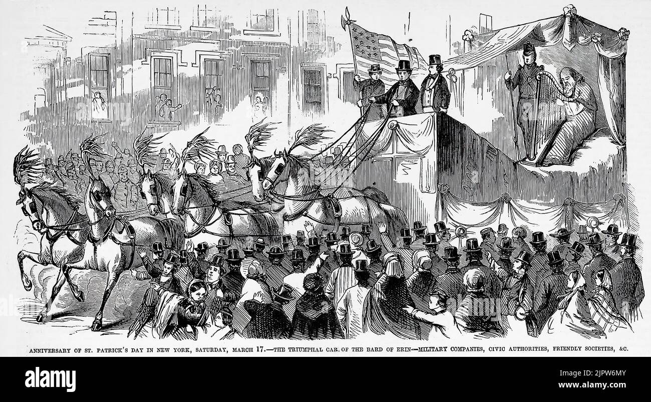 Anniversary of St. Patrick's Day in New York, March 17th, 1860 - The ...