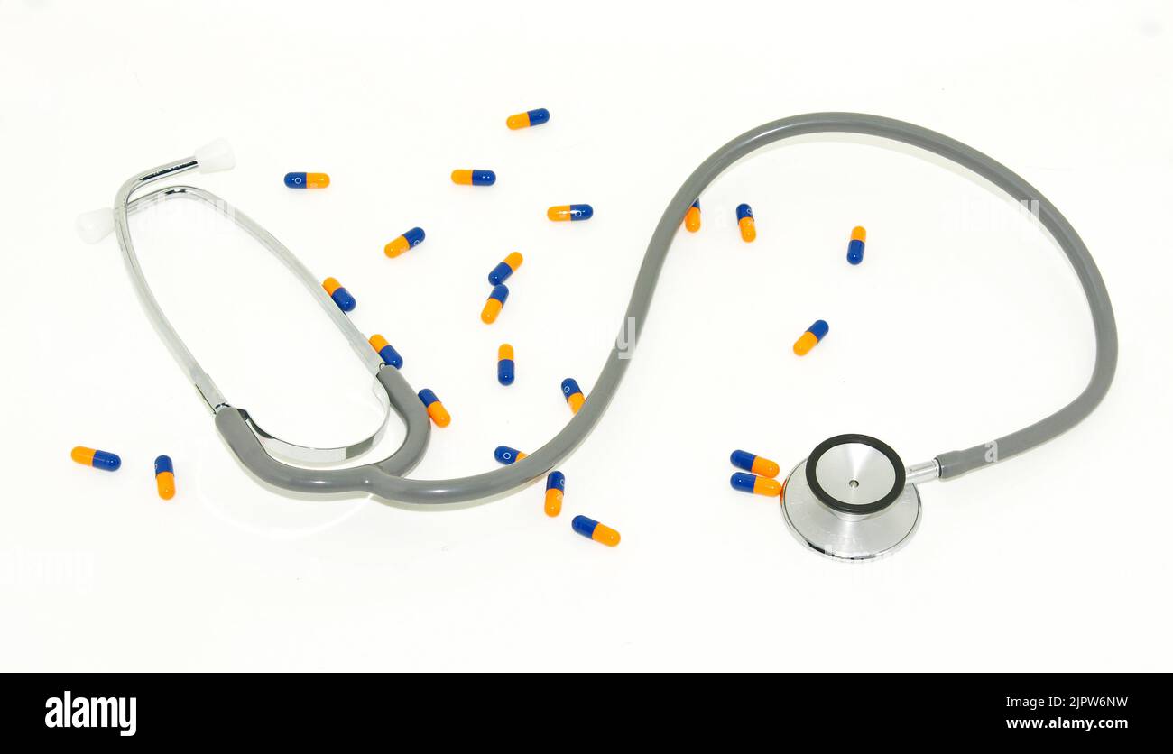Surgical medical material on white background Stock Photo - Alamy