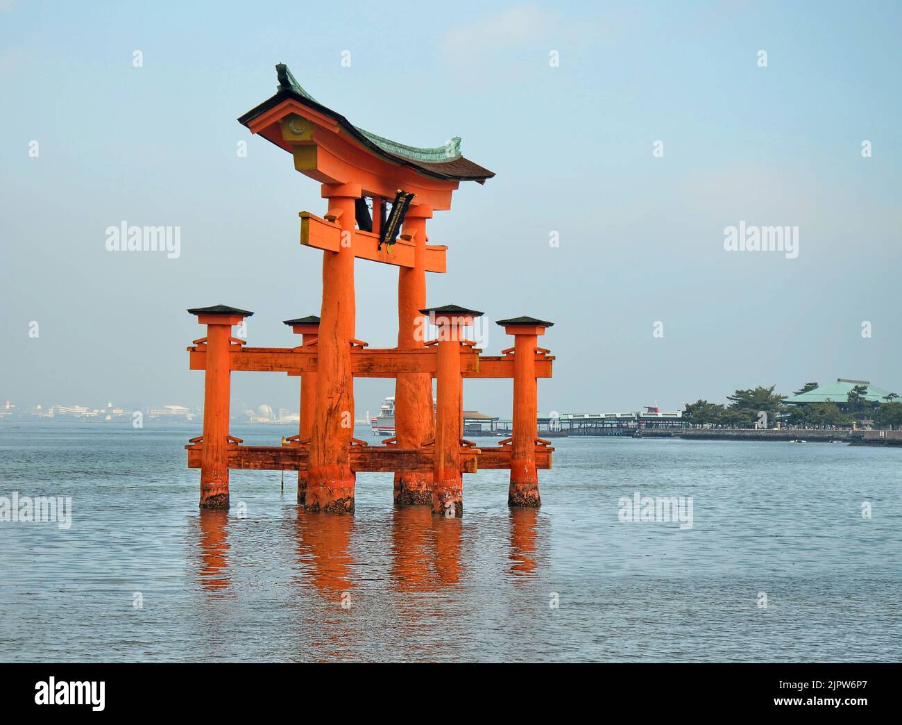 Torii gate at Miyajima island, Itsukushima, Hatsukaichi city, Hiroshima ...
