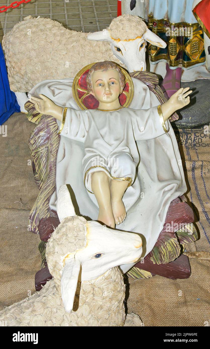 Representation of the portal of Bethlehem in the Encantes Nuevos or ...