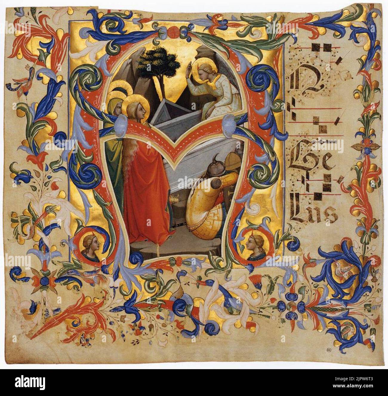 The Three Marys at the Tomb 1396 Monaco Lorenzo Stock Photo - Alamy